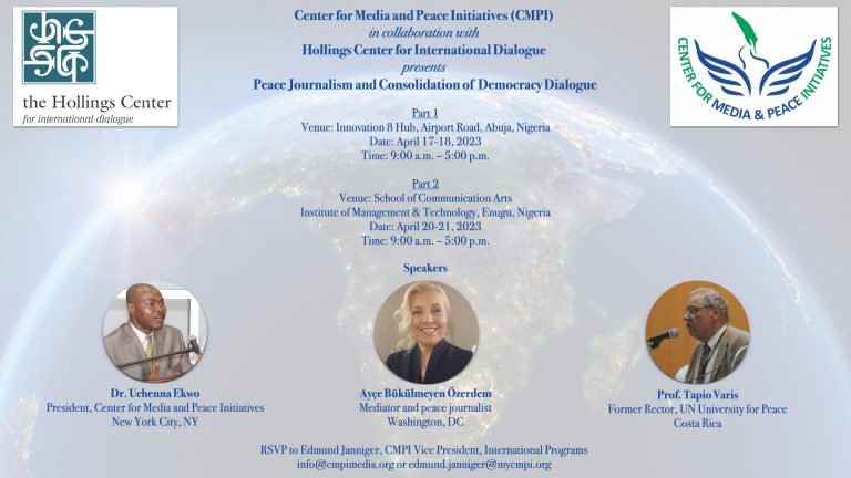 Peace Journalism and Consolidation of Democracy Dialogue – Center for ...